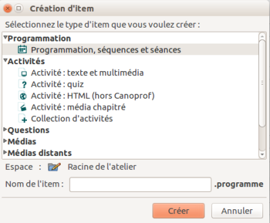 Créer sa première programmation avec SenProf - secondaire