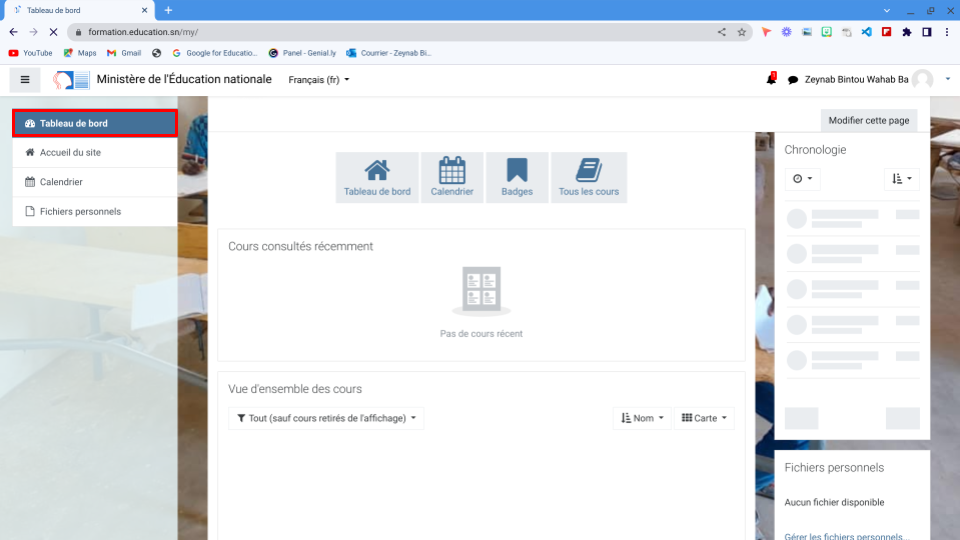 Guide Moodle : accès étudiant